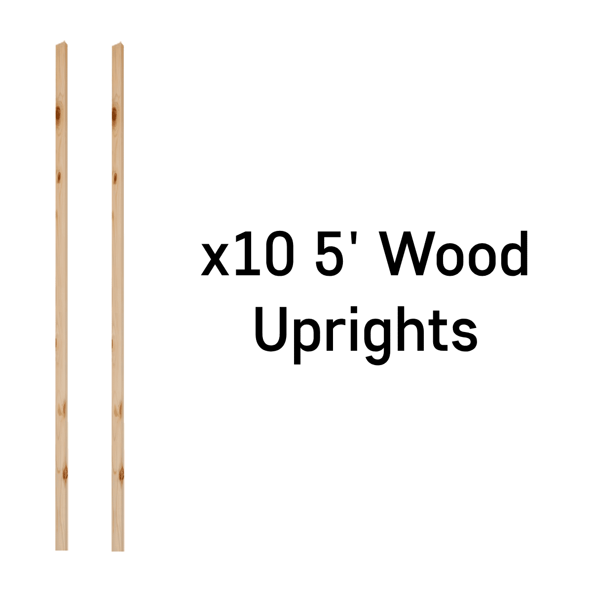 Wood 5 Foot Uprights x10 | Infinity Targets