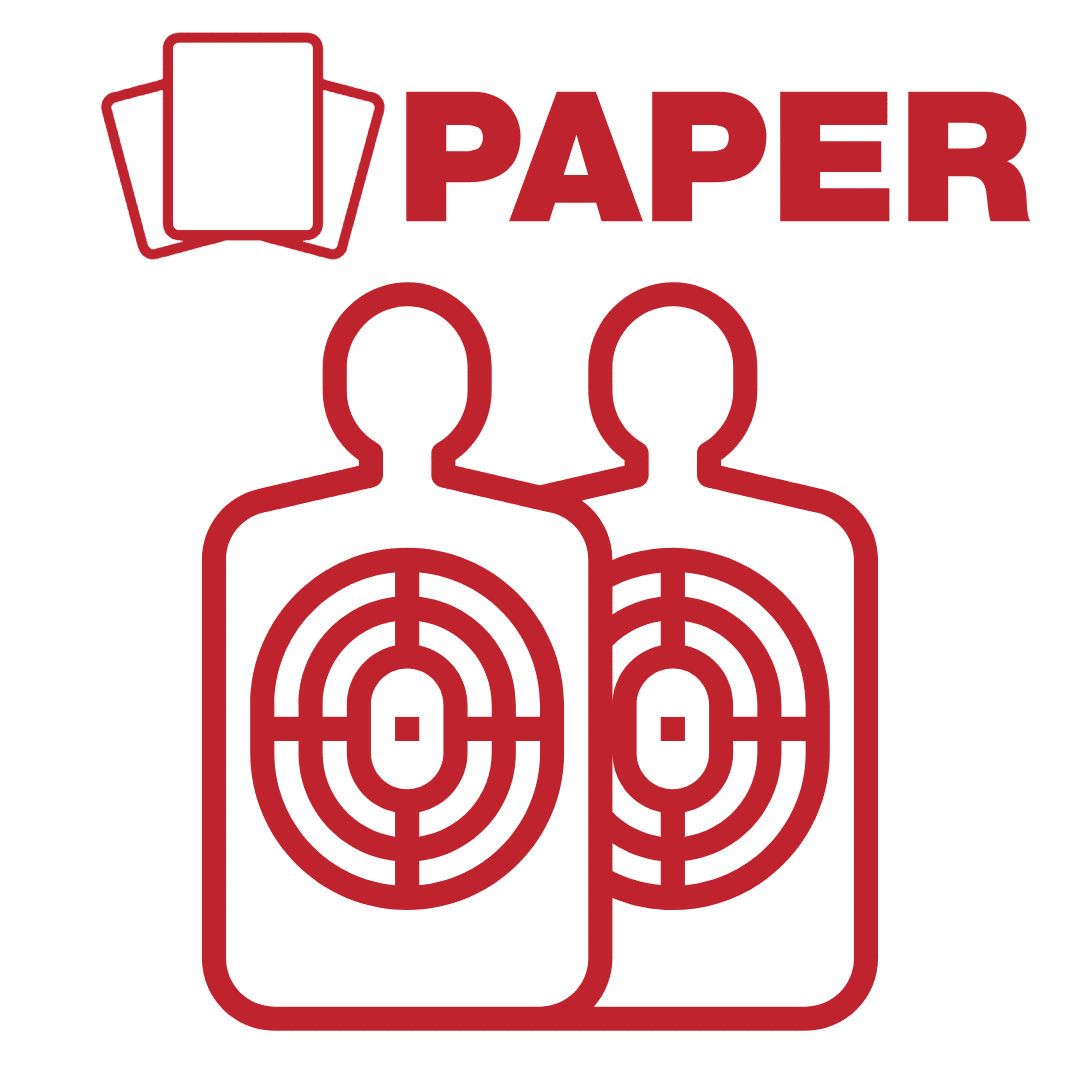 Best Paper Shooting Targets for Training & Accuracy